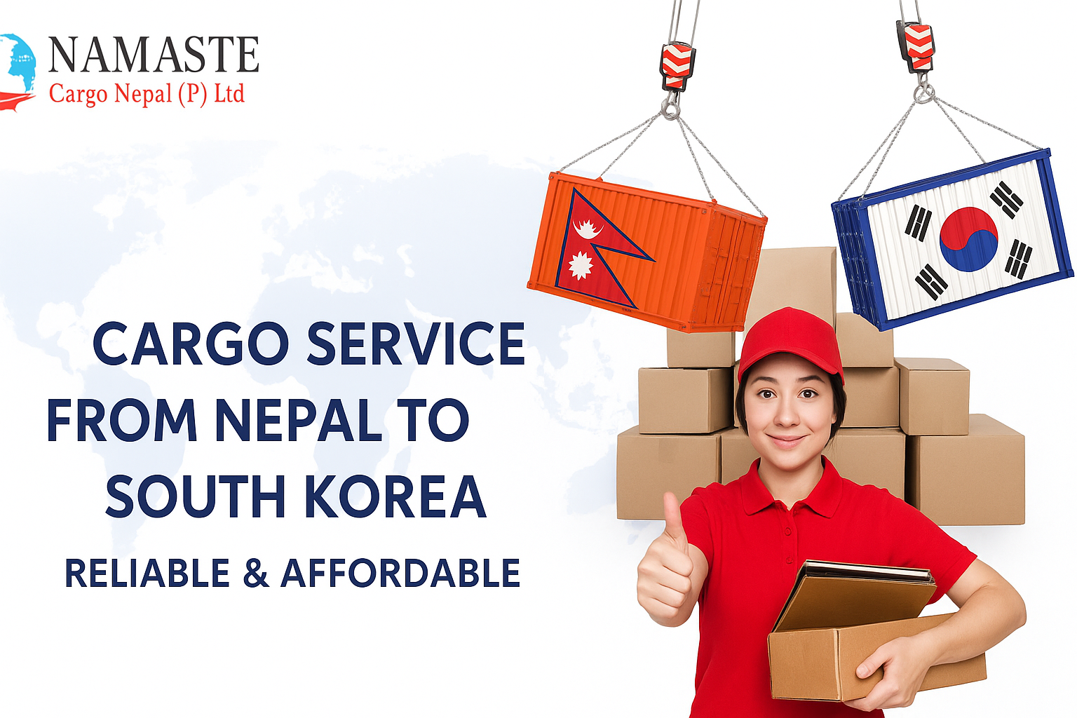 Cargo Service from Nepal to South Korea — Reliable & Affordable